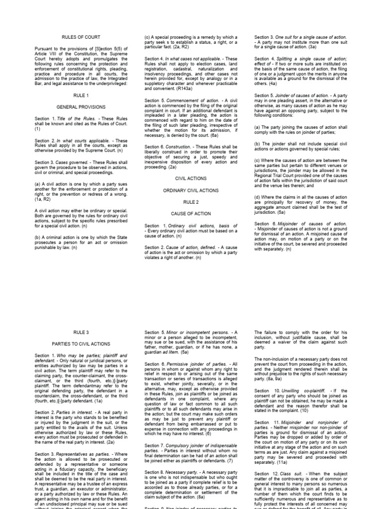 Revised Rule of Court | PDF