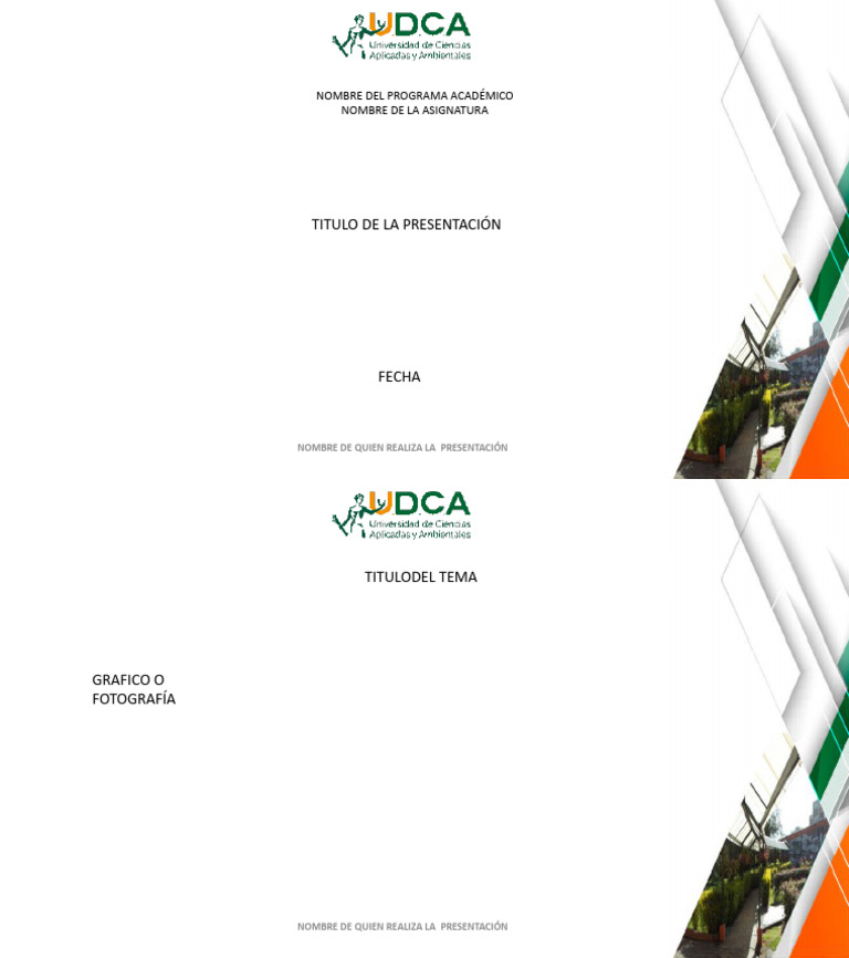Formato para Presentaciones Udca | PDF