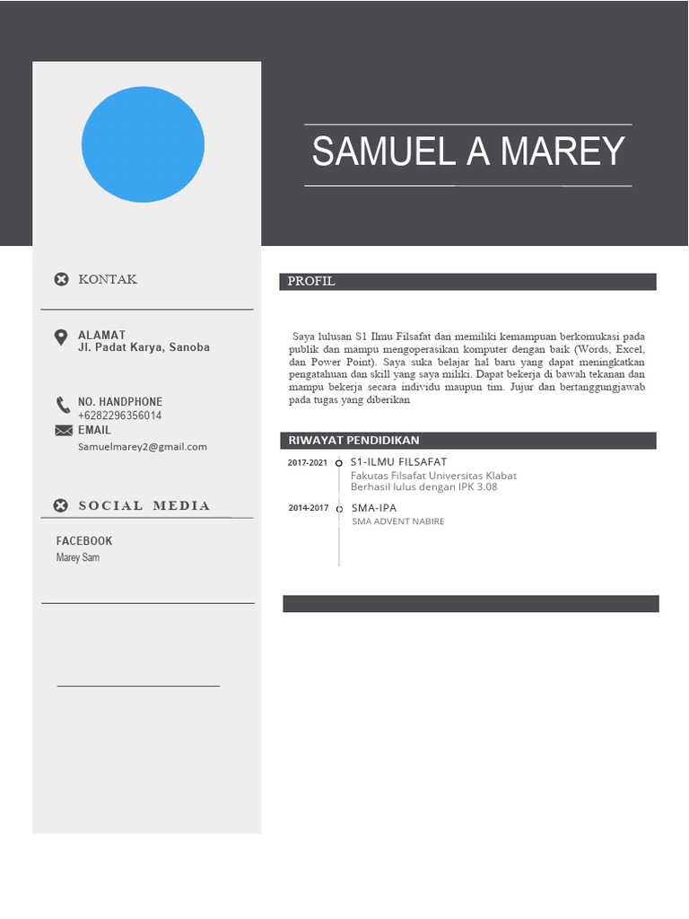 15 Template CV Word Gratis Professional Word Resume | PDF