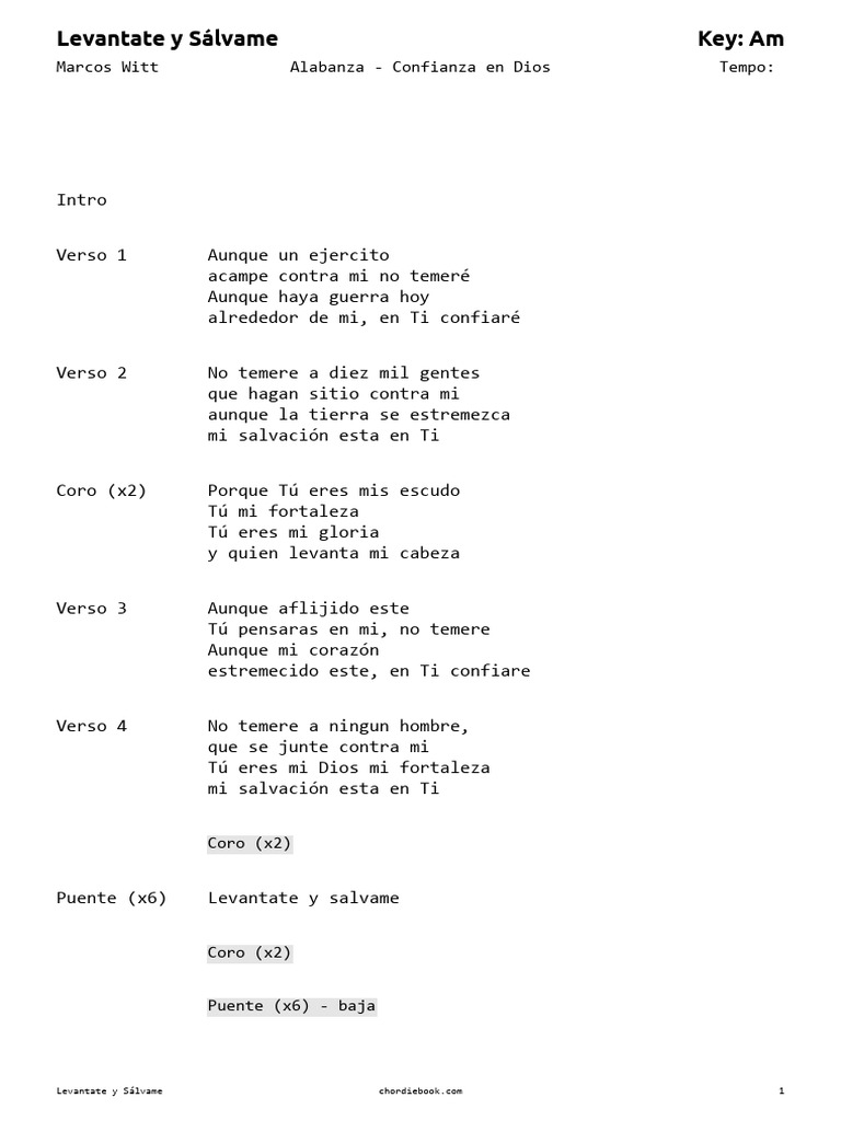 Levantate y Salvame | PDF
