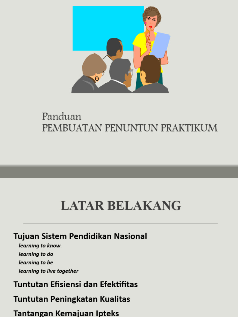 Panduan Pembuatan Penuntun Praktikum | PDF