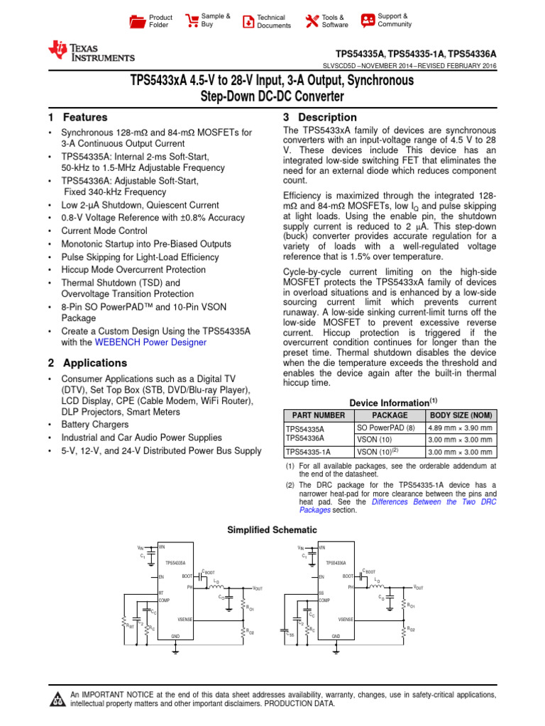 Datasheet 54335a | PDF