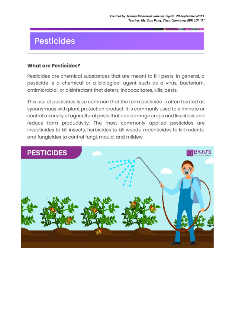 Understanding Pesticides and Their Types | PDF | Science & Mathematics