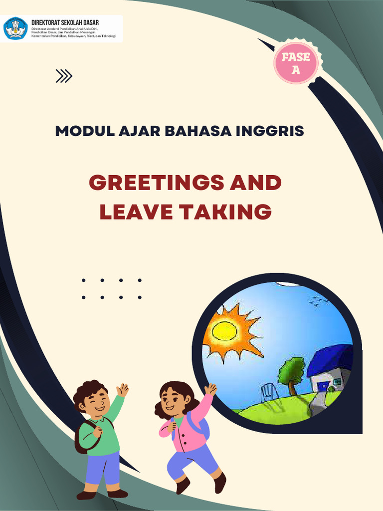 Modul Ajar Bahasa Inggris - Greetings and Leave Taking - Fase A | PDF