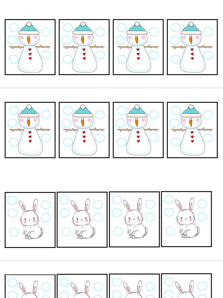 Behavior Token Boards, Snowman | PDF