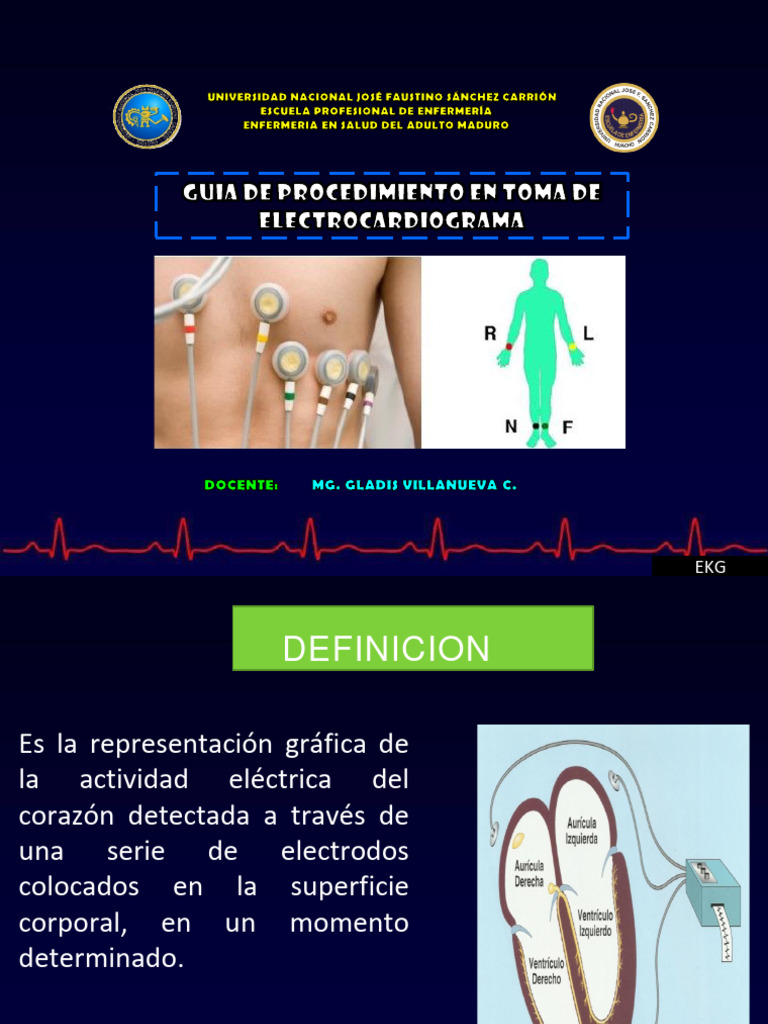 Procedimiento para Electrocardiograma | PDF | Electrocardiografia ...