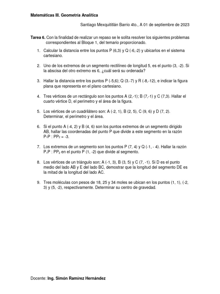 Tarea 6 Matematicas III | PDF