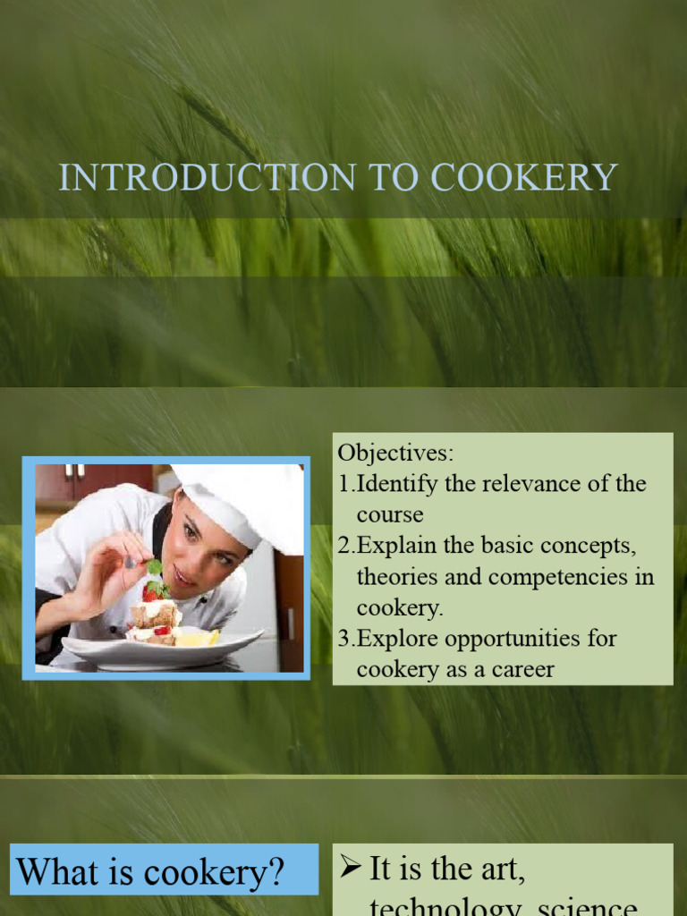 Introduction To Cookery | PDF