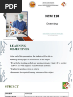 NCM 118 Syllabus AY 2023 2024 | PDF | Nursing | Medicine