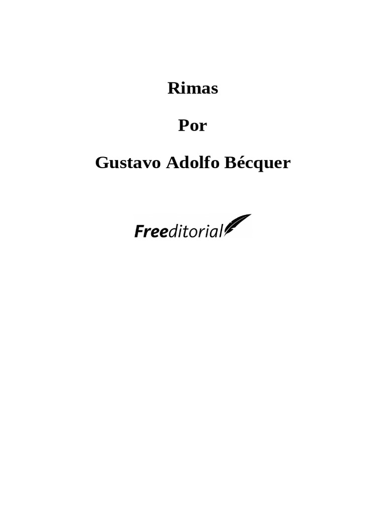 Bécquer - Rimas | PDF