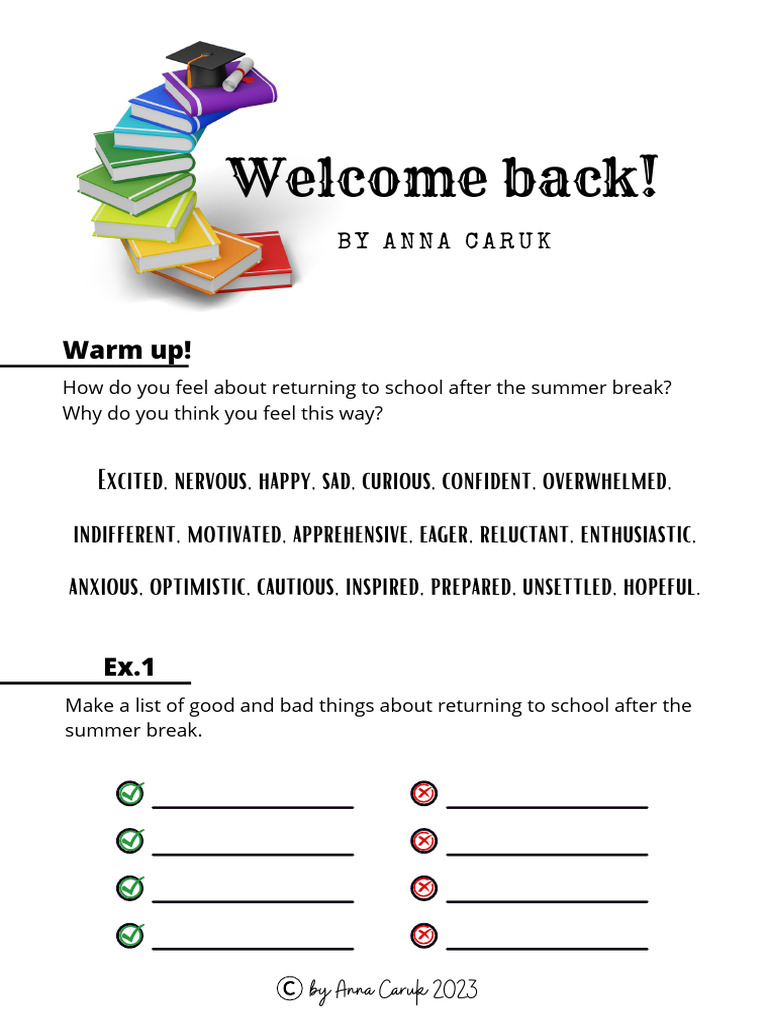 Welcome Back! B1 SV | PDF | Lunch
