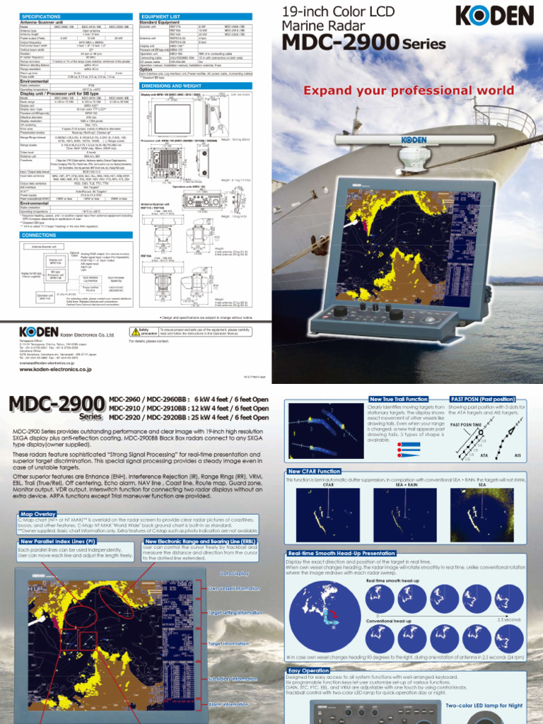 MDC-2900 Radar - Manualzz | PDF