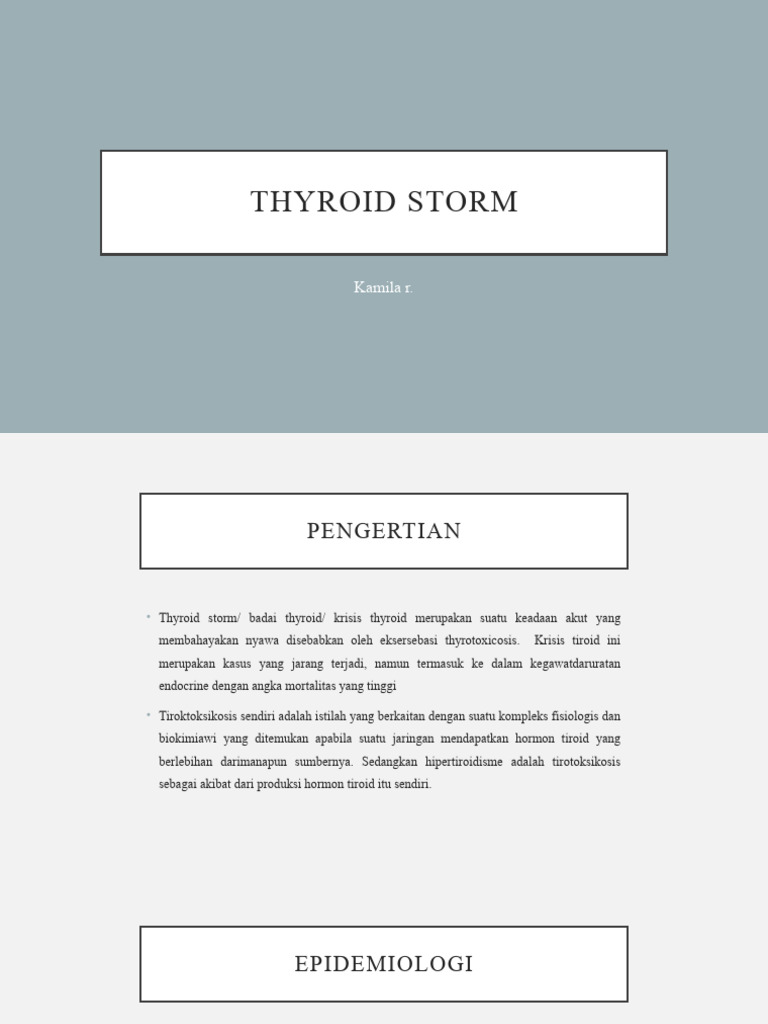Thyroid Storm | PDF
