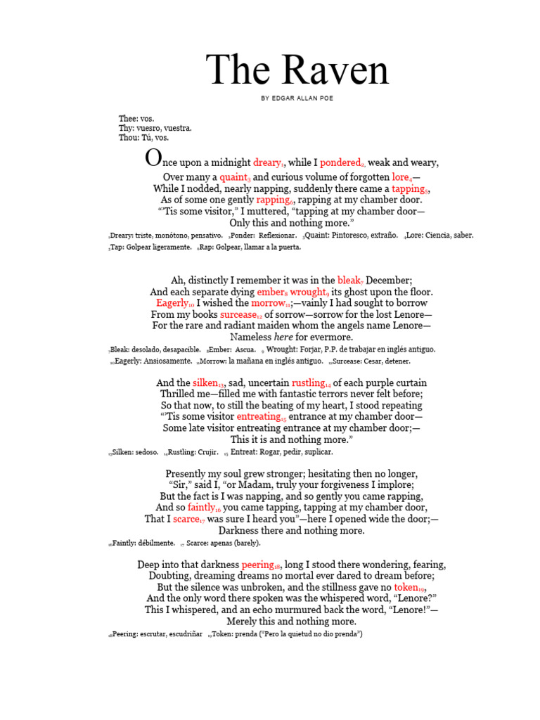 The Raven | PDF | The Raven | Religious Belief And Doctrine