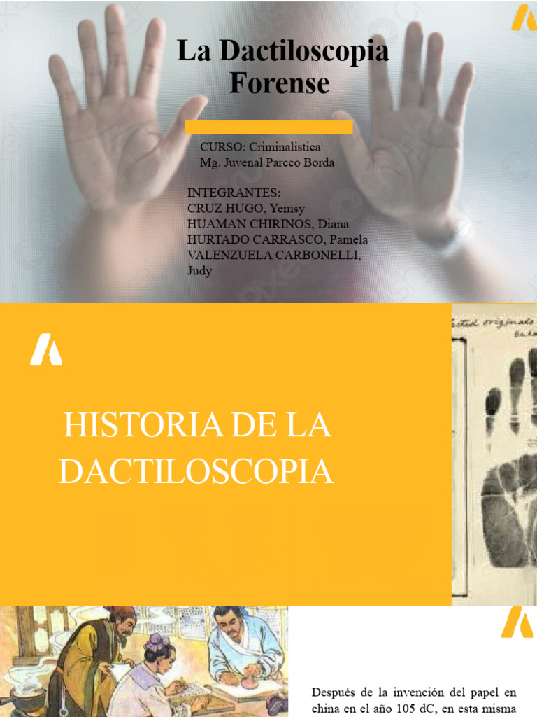 Fundamentos de Dactiloscopia Forense | PDF | Huella dactilar | Ciencia ...