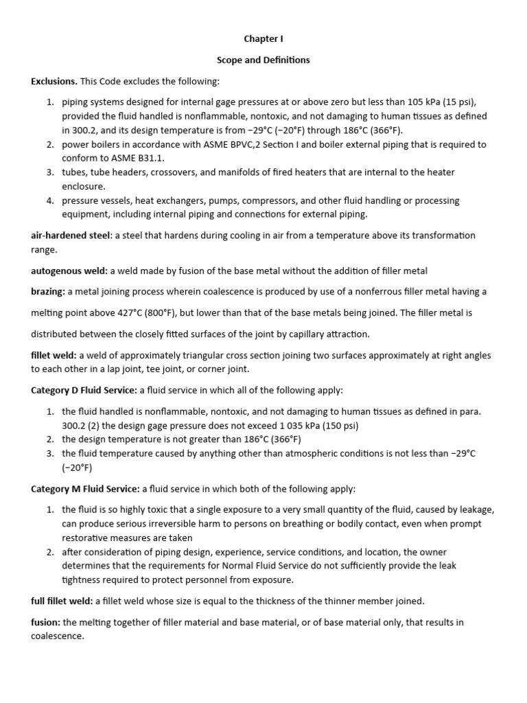 Asme b31.3 Notes | PDF