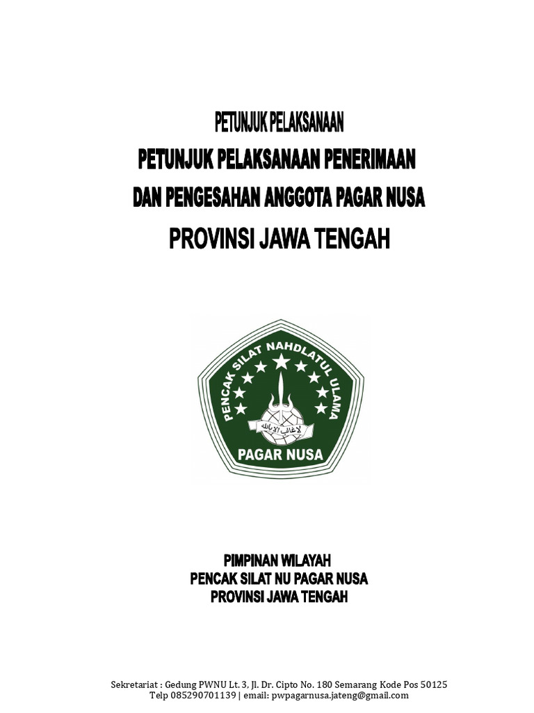 1.petunjuk Pelaksanaan Keanggotaan Pagar Nusa | PDF