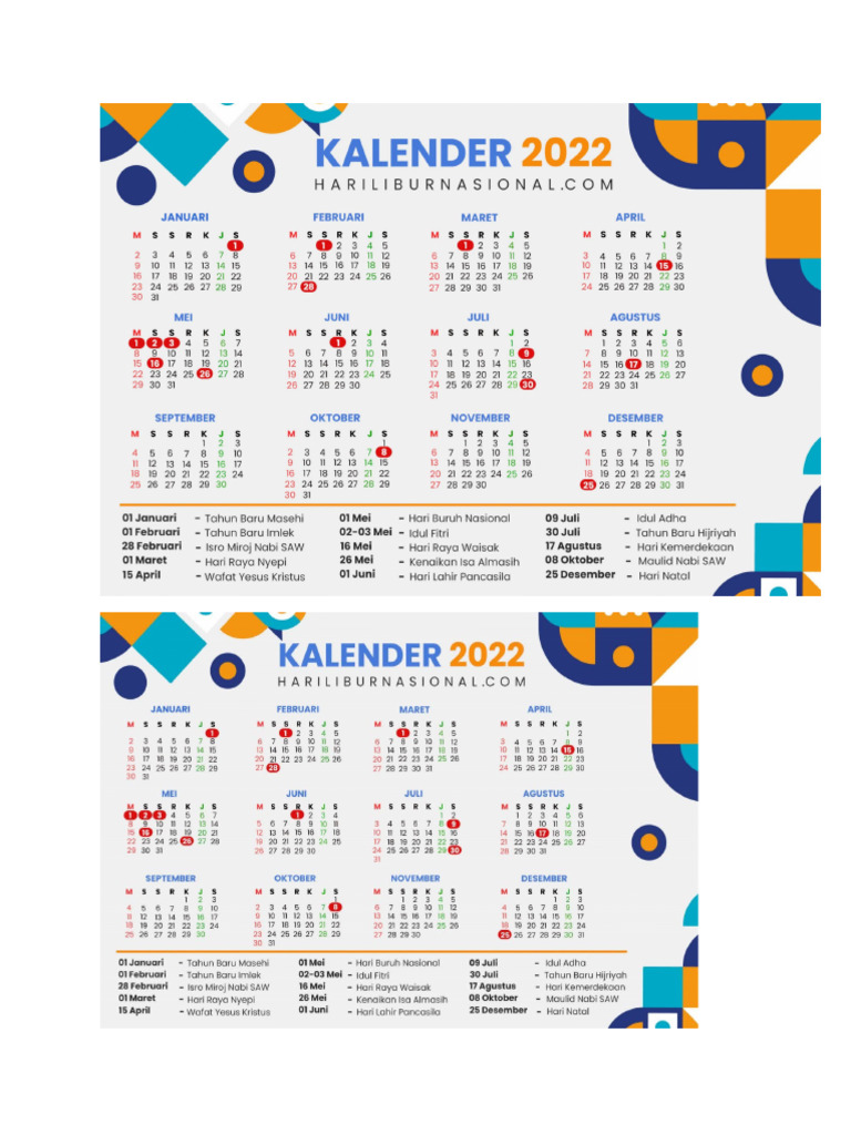Kalender 2022 | PDF