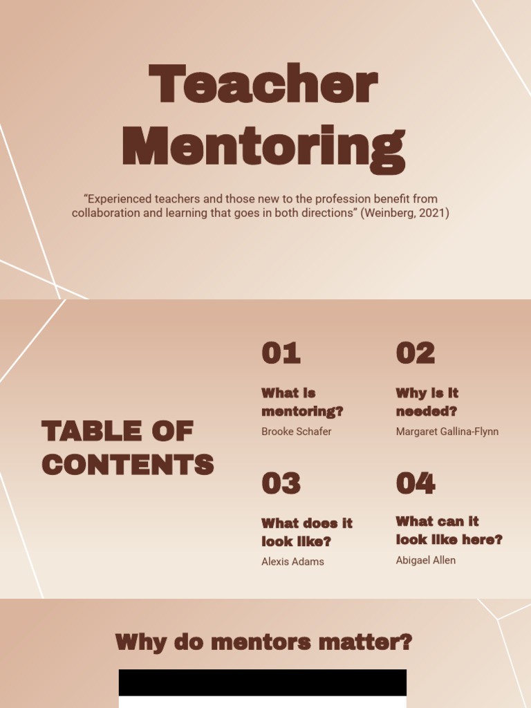 Mentoring Group Project | PDF