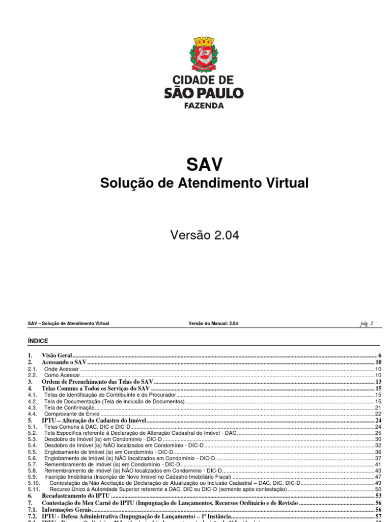 Manual Do Sav Internet - Oficial V 2-04-1688738405 | PDF | Taxa de ...