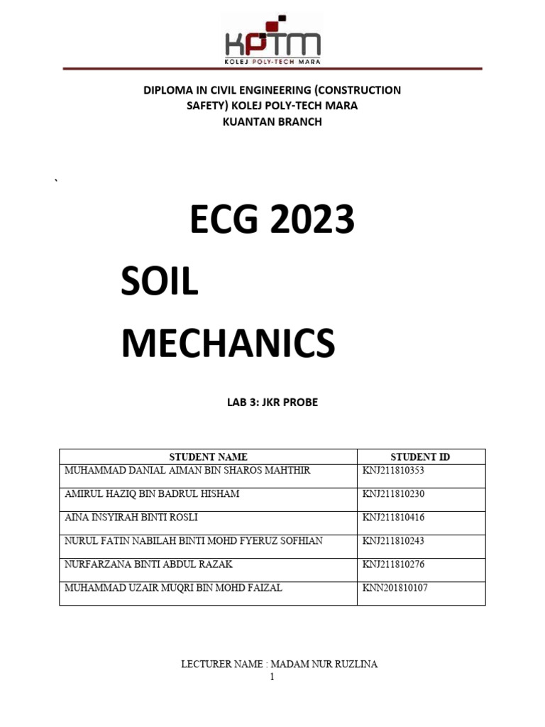 Report Lab Experiment 2 (Plastic Limit & Liquid Limit) Group 3 | PDF ...