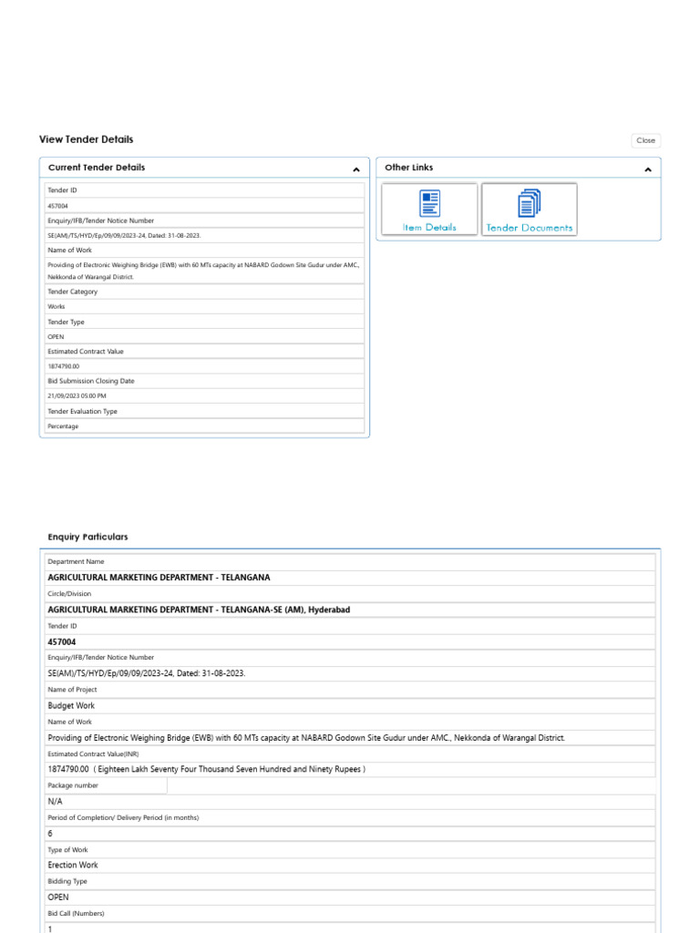 Welcome to eProcurement - Tender Management System - Govt of .... | PDF | Fee | Cheque