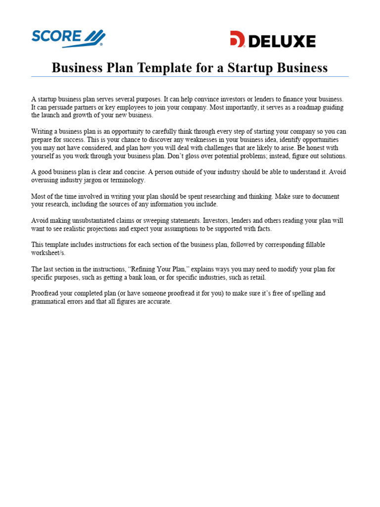 Startup Business Plan | PDF | Income Statement | Balance Sheet