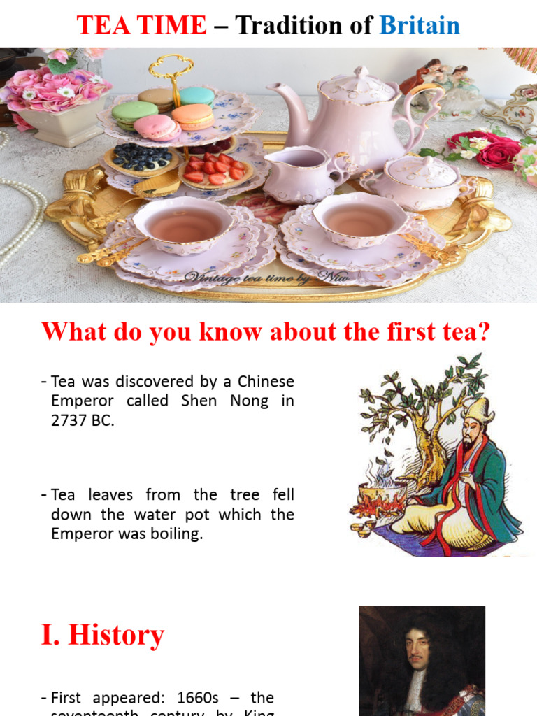 History and Tradition of Tea Time | PDF