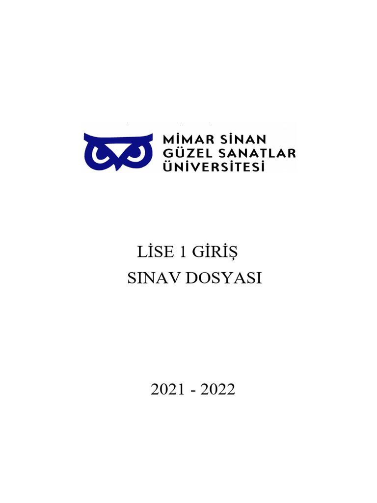 Lise Giris Solfej Sinav Dosyasi | PDF
