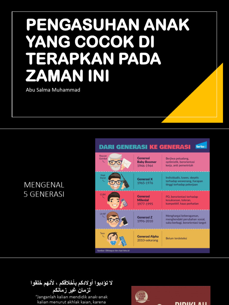 Pengasuhan Anak Yang Cocok Di Terapkan Pada Zaman | PDF