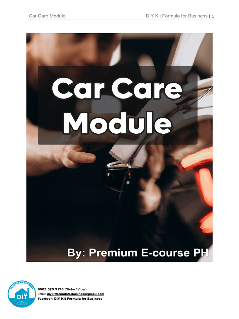 Car Care Module (ALL IN ONE) | PDF | Perfume | Sodium Hydroxide