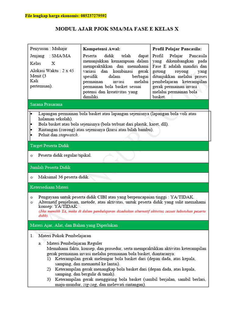 CTH Pjok X Ikm-Edited | PDF