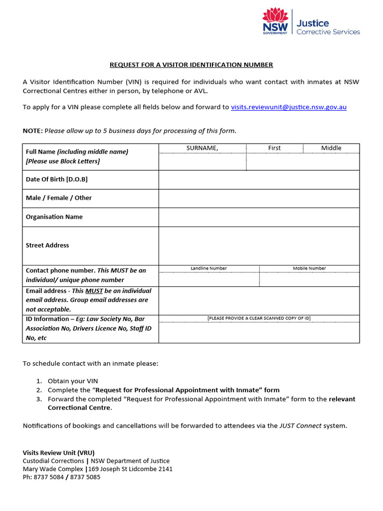 Request Vin Application | PDF