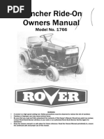 Rover Lawn Mower Manual | PDF | Clutch | Manual Transmission