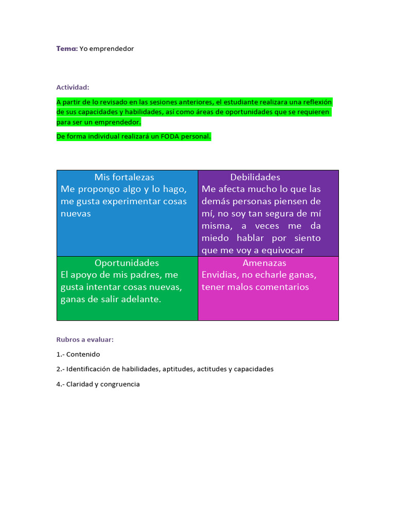 Foda Personal - Maria Jose Roman Murillo | PDF