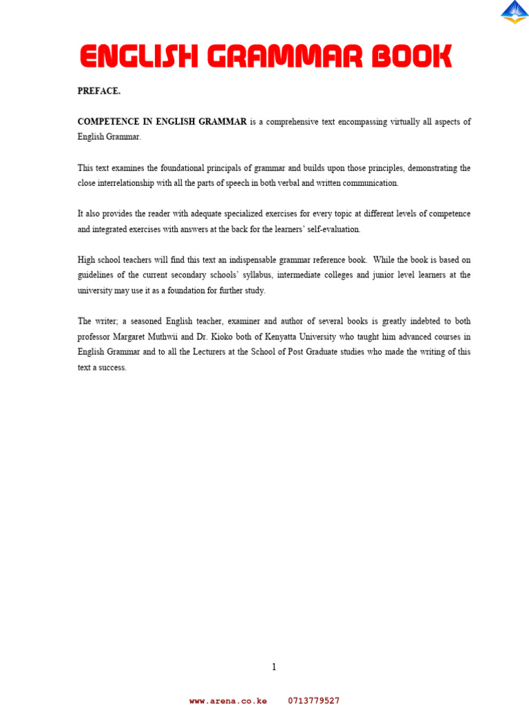 English Grammar Book | PDF