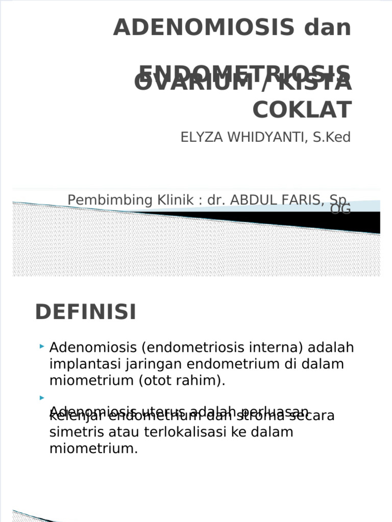 Dokumen - Tips PPT Lapsus 1 Adenomiosis | PDF | Business | Teaching Methods & Materials