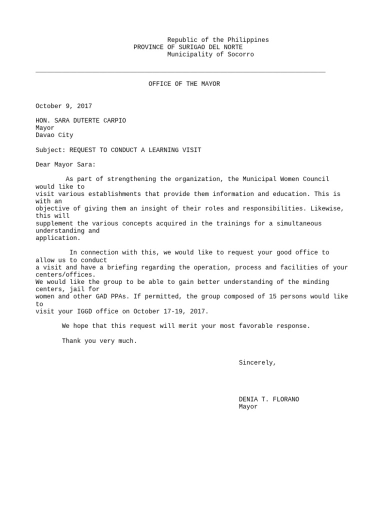 Sample Request Letter | PDF