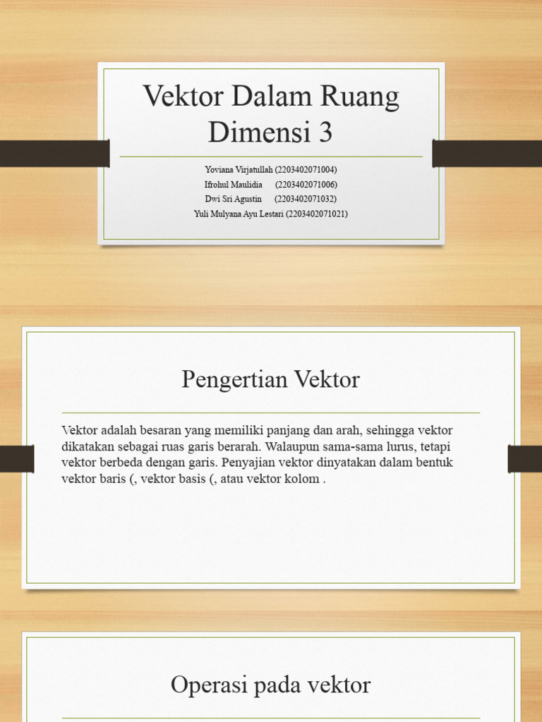 Vektor Dalam Ruang Dimensi 3 | PDF | Metode & Bahan Ajar