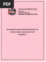 SOP for Recruitment & Selection (Final draft) | PDF | Human Resource ...