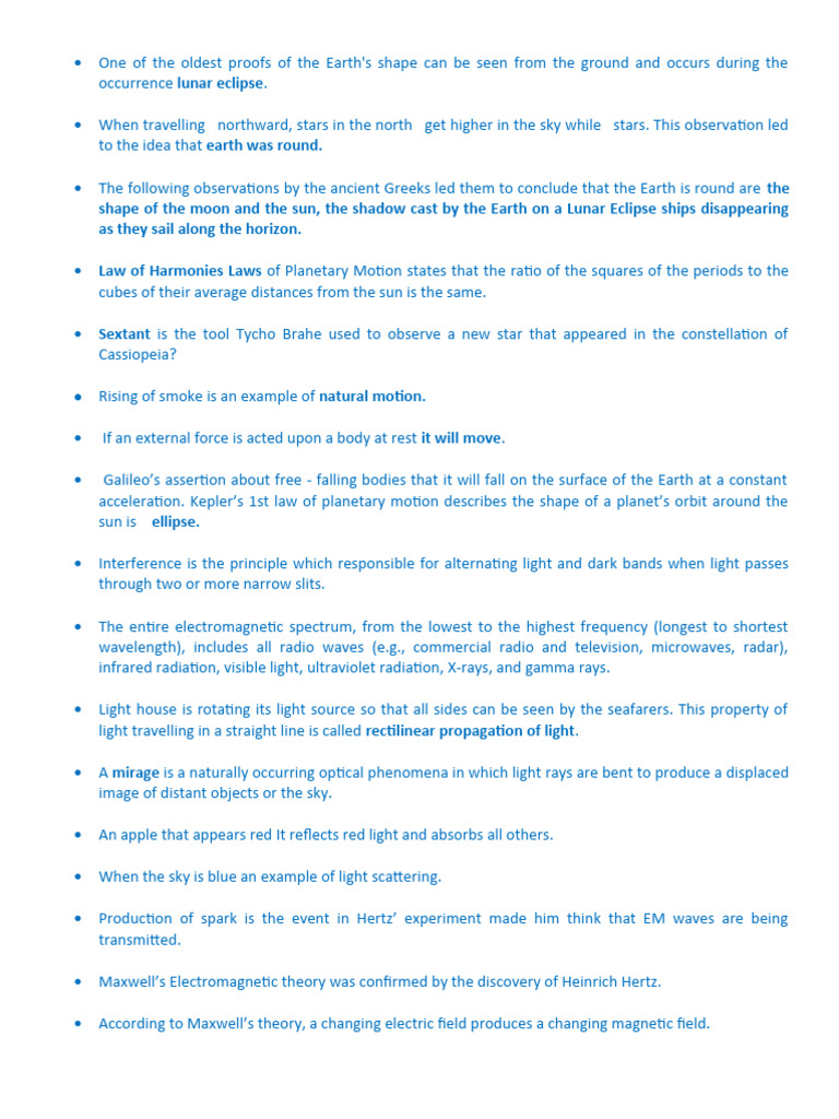 Earth's Shape and Light Phenomena Explained | PDF | Light | Special Relativity