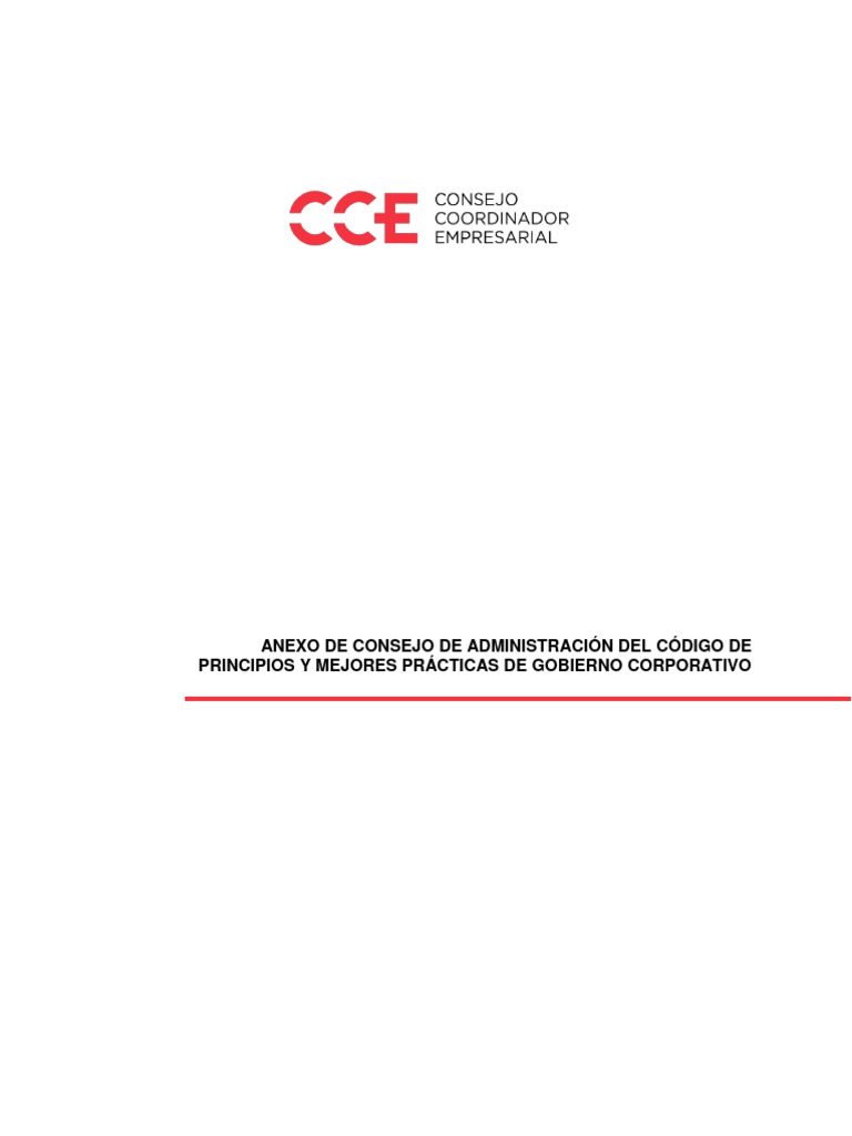CCE VF Anexo 2 Consejo de Administracion Del Codigo de Principios y ... CCE VF Anexo 2 Consejo de Administracion Del Codigo de Principios y ...