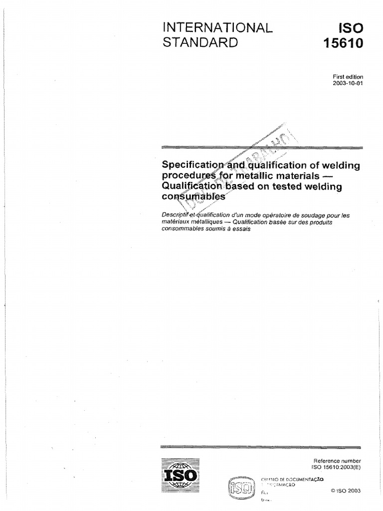 Iso 15610-2003 | PDF