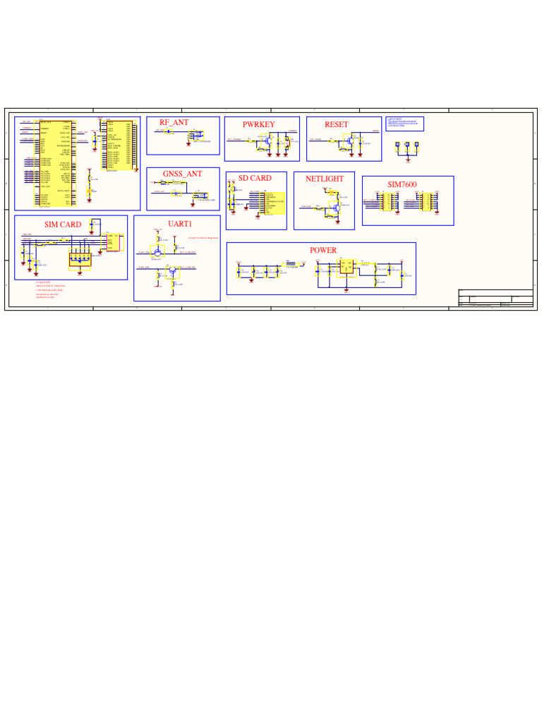 SIM7600 Schematic Design | PDF
