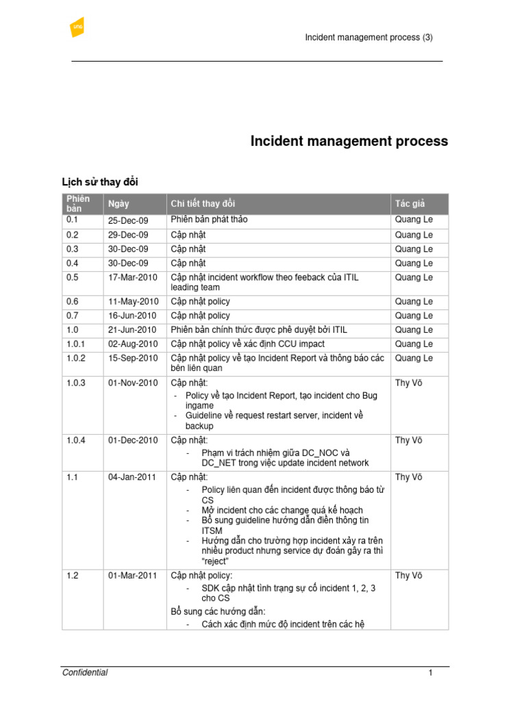 Incident Management Process | PDF