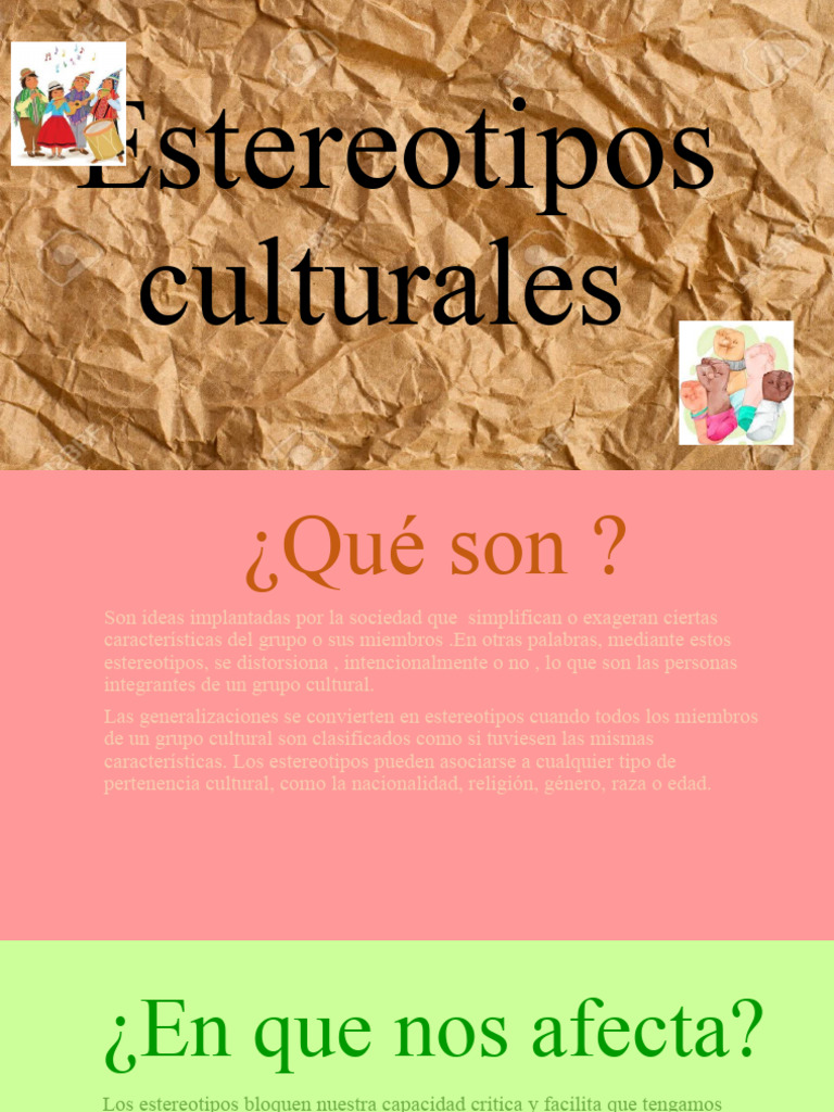 Estereotipos Culturales | PDF