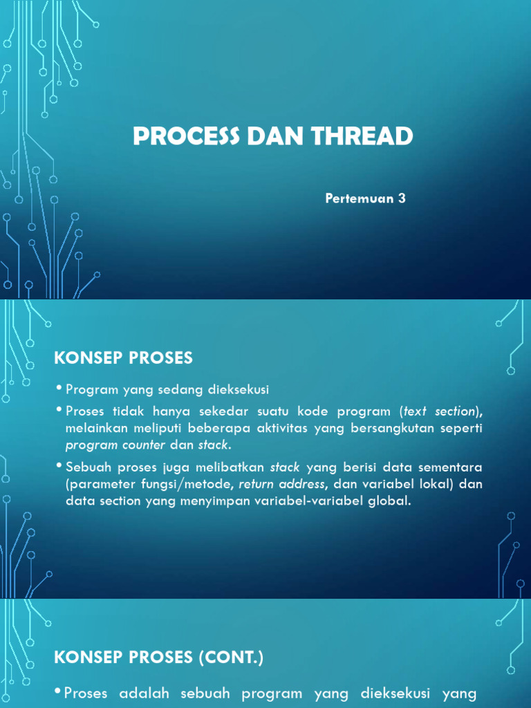 HO-Sistem Operasi (Process Dan Thread) | PDF