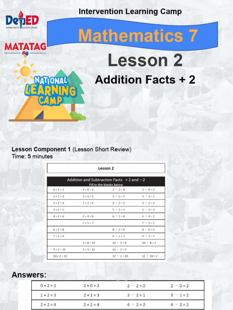 Presentation 2 Gensan Enhancement Math Lesson 1 | PDF
