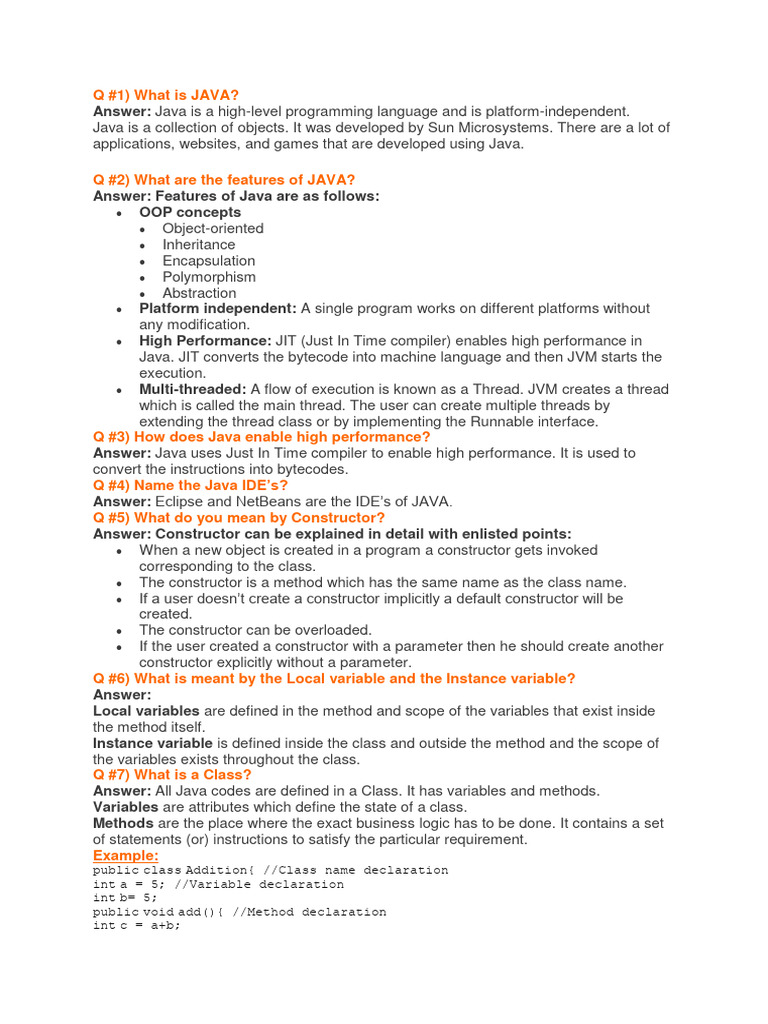 Java Pdf Class Computer Programming Method Computer Programming
