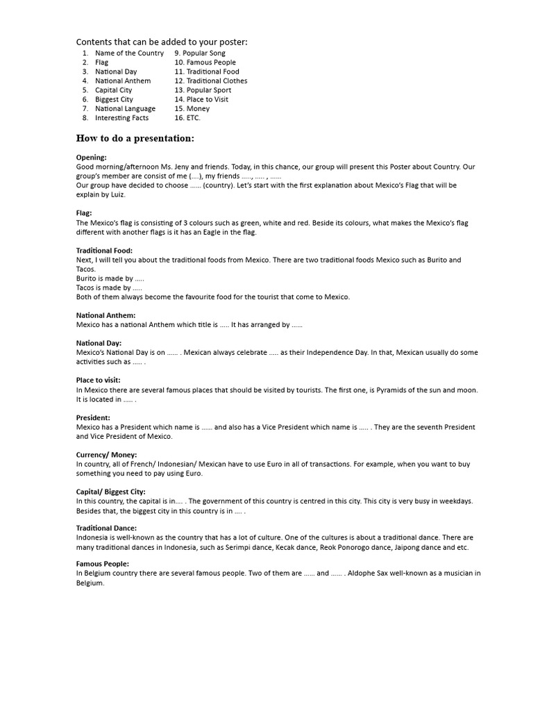 How To Do The Presentation | PDF